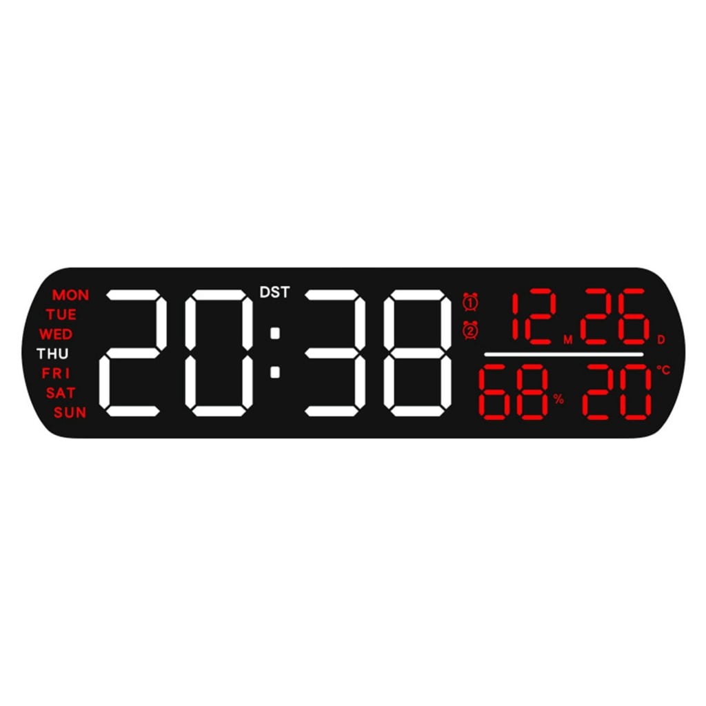 AOOOWER Digital Wall Clock Digital Clock with Colors Changing ...