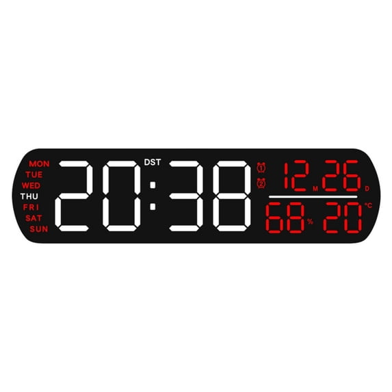 AOOOWER Digital Wall Clock Digital Clock with Colors Changing ...