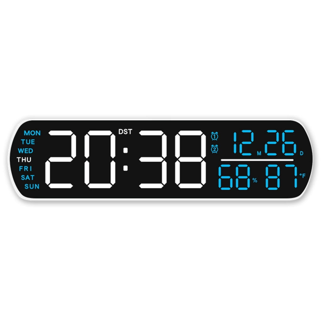 AOOOWER Digital Wall Clock Digital Clock with Colors Changing ...