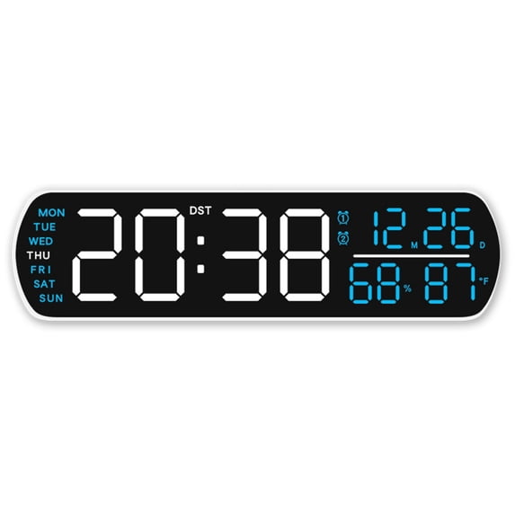AOOOWER Digital Wall Clock Digital Clock with Colors Changing ...