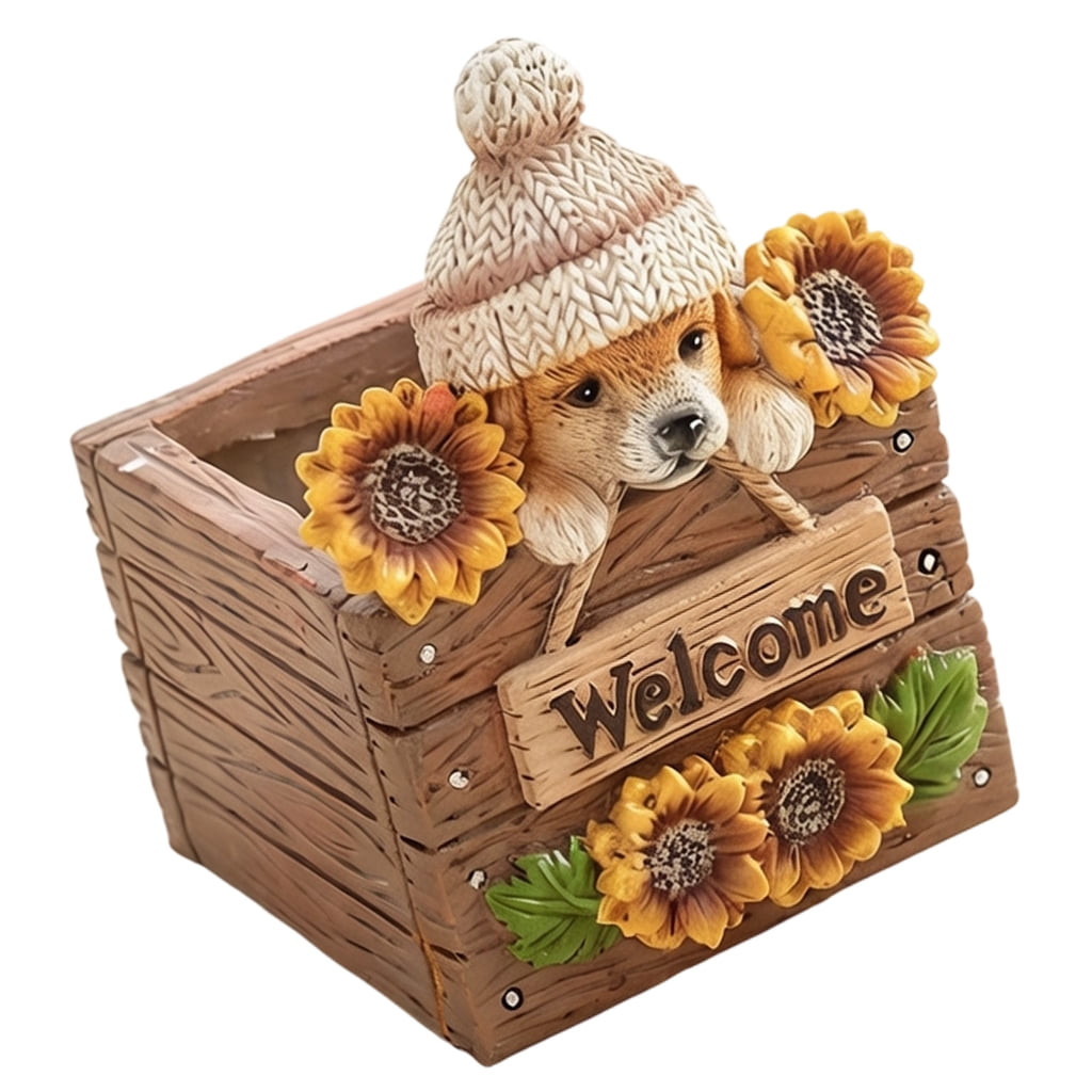 AOOOWER Durability Resins Garden Planter Playfulness Animal Shape ...