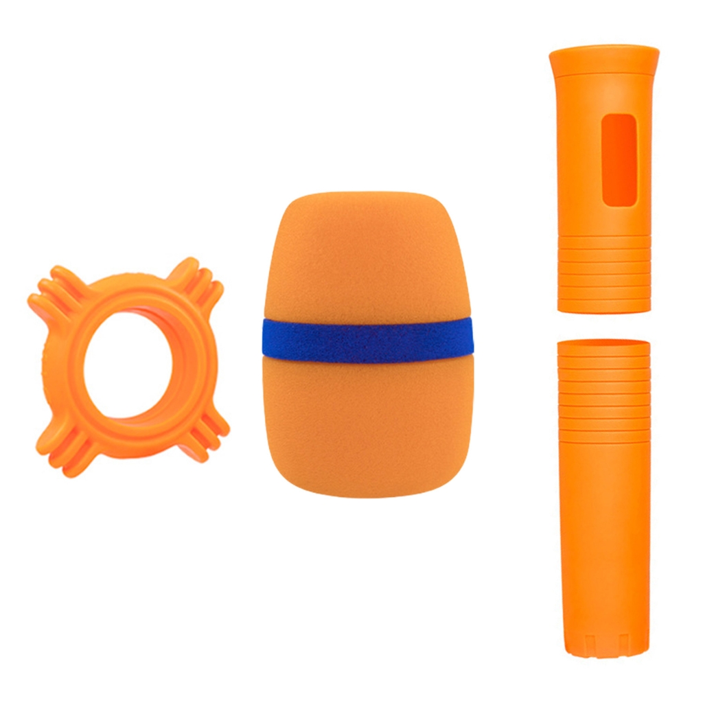 AOOOWER Durability Silicone Microphone Case WindScreen Antiroll Rings ...