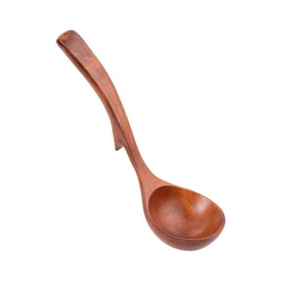 AOOOWER Durable Wooden Kitchen Spoon With Hanging Hook Heat Resistant ...