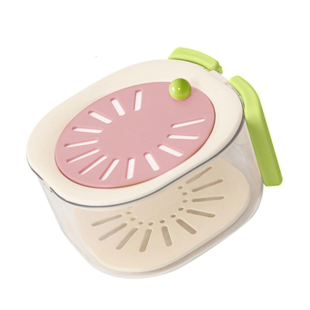 AOOOWER Efficient Fruit Washing Bowl Fruit Drainer Container With Inner ...