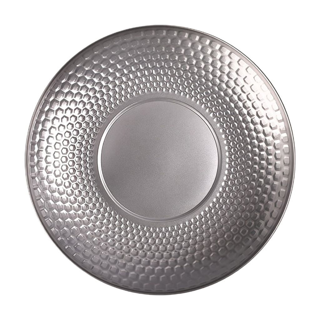 AOOOWER Elegant 304 Stainless Steel Hammered Appetizer Plate Cake ...
