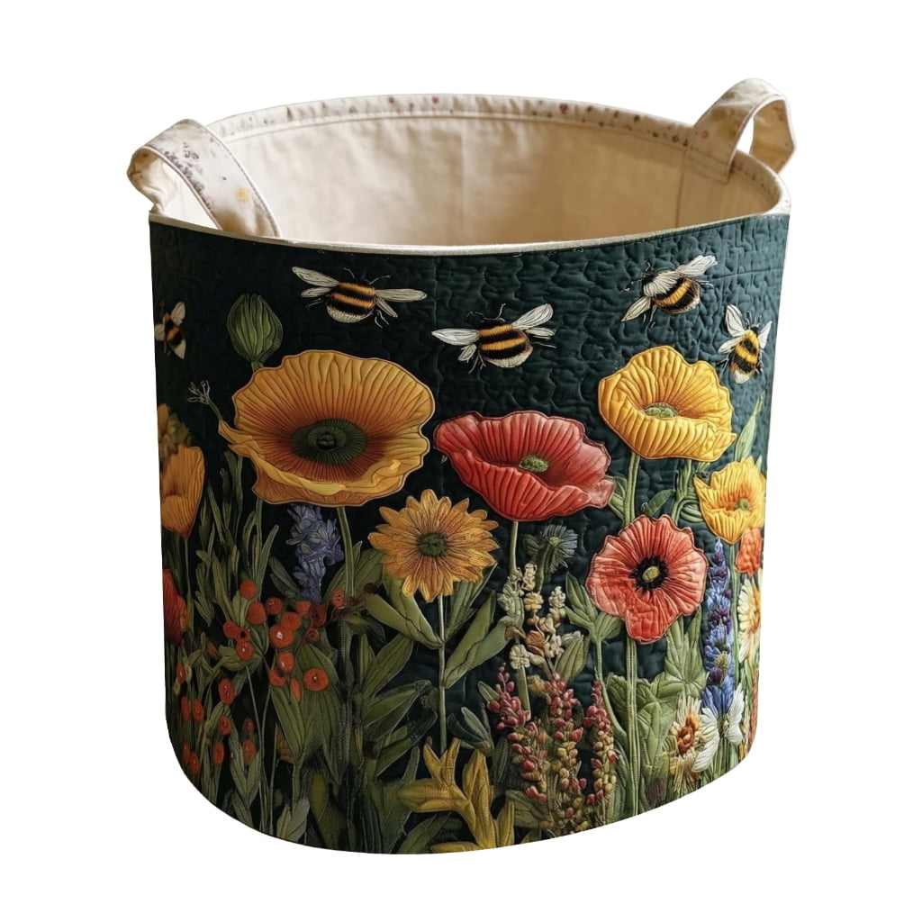 AOOOWER Elegant Floral Pattern Dirty Clothes Organizers With Sturdy ...