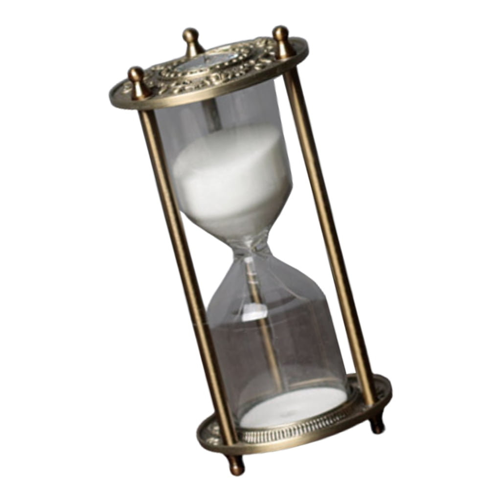 AOOOWER Elegant Glass Sand Clock 15/30 Minutes Timer for Office or ...