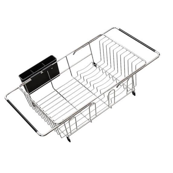 AOOOWER Expandable Dish Drying Rack For Kitchen Sink Made Of Durable ...