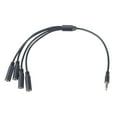 AOOOWER Extension Line 4-Section 3.5mm Male to Multiple 3.5mm Female ...
