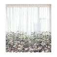 AOOOWER Floral Themed Sheer Curtain Panel 10 Color Addition Light ...