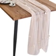 AOOOWER French Embroidered Table Runner With 3D Butterfly Design Beaded ...