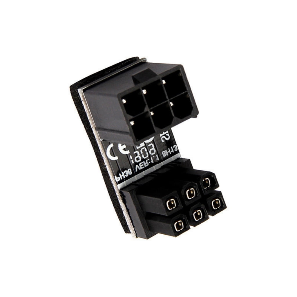 AOOOWER GPU VGA PCIe 8 Pin UTurn 180 Degree Angle Connector Power ...