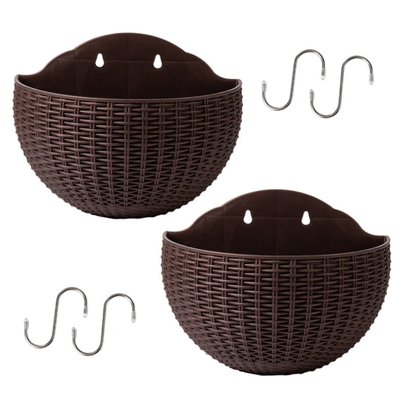 AOOOWER Garden Wall Mounted Flower Pot Handmade Hanging Modern Flower ...