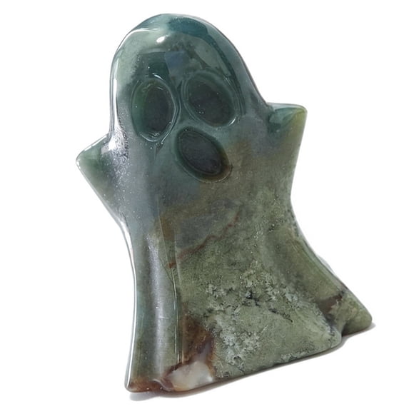 AOOOWER Gemstones Ghostly Figurine Carved Healings Crystals Decors ...