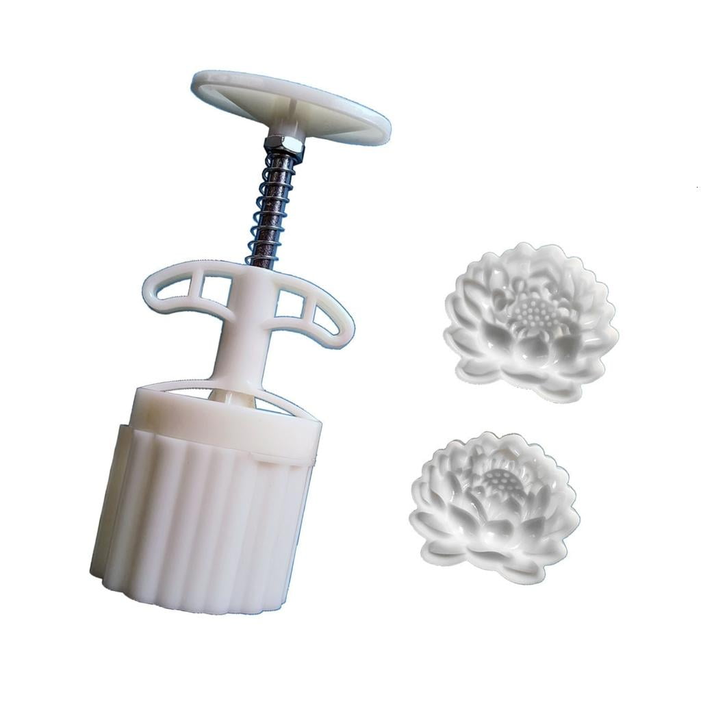 AOOOWER Hand Press Moon Cakes Form Chinese Pastries Mold ABS Bakeware ...