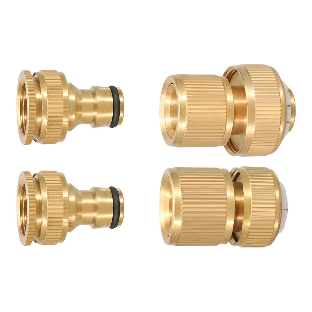 AOOOWER Heavy Duty Brass Quick Connection Couplings Connectors for ...