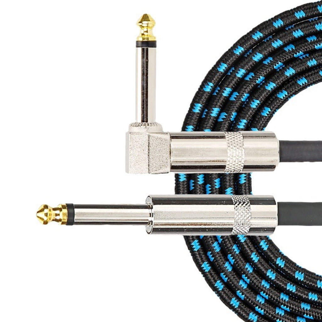 AOOOWER Heavy Duty Electric Guitar Cord Double Shielding Design Gold ...