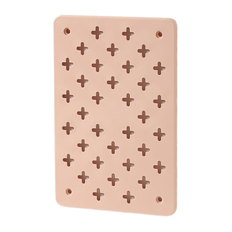 AOOOWER Interlocked Plastic Peg Board Organizers Easy Install Vertical ...