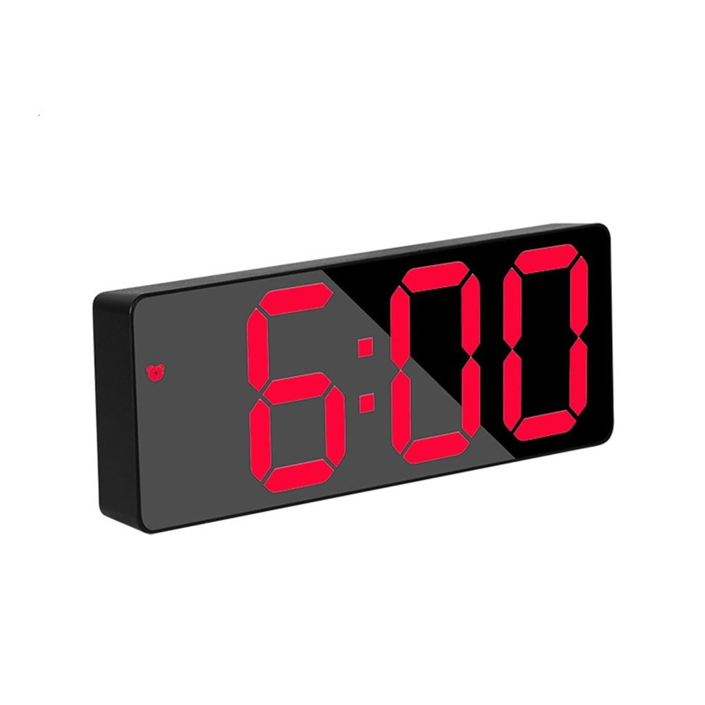 AOOOWER LED Desk Digital Clock with Alarm Temperature Display and ...