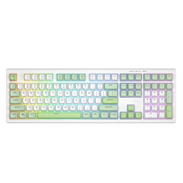 AOOOWER LED Mechanical Keyboard Hot Swappable Gaming Keyboard Corded ...