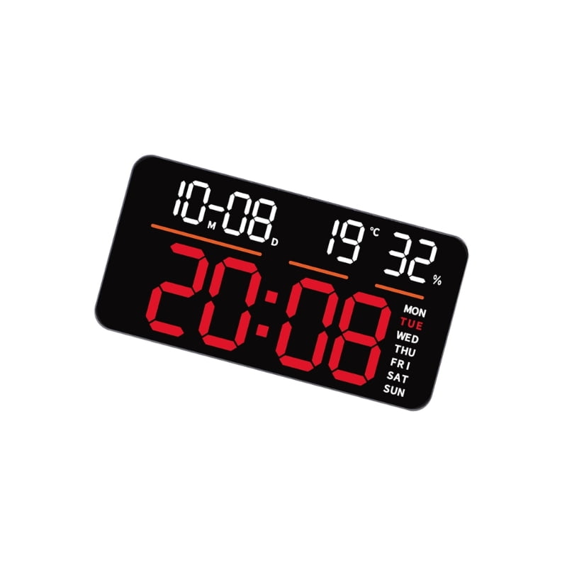 AOOOWER Large LED Screen Digital Clock With Double Mount Design 2 ...