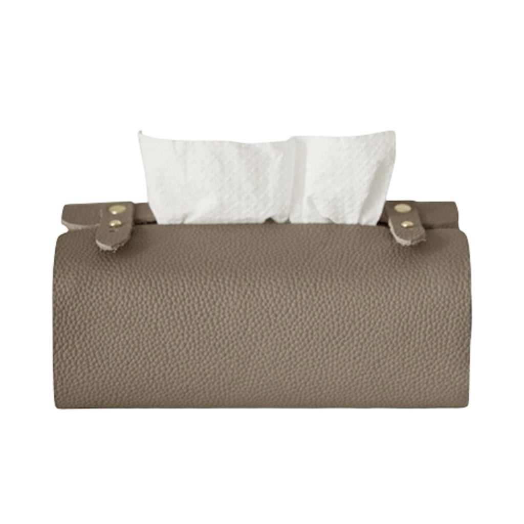 AOOOWER Leather Tissue Dispenser Practical Paper Towel Holder Napkin ...
