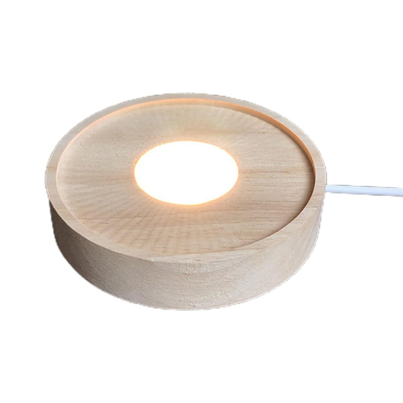 AOOOWER Lighting Base Crystal Wooden Lighting Bases Stands for Crystal ...