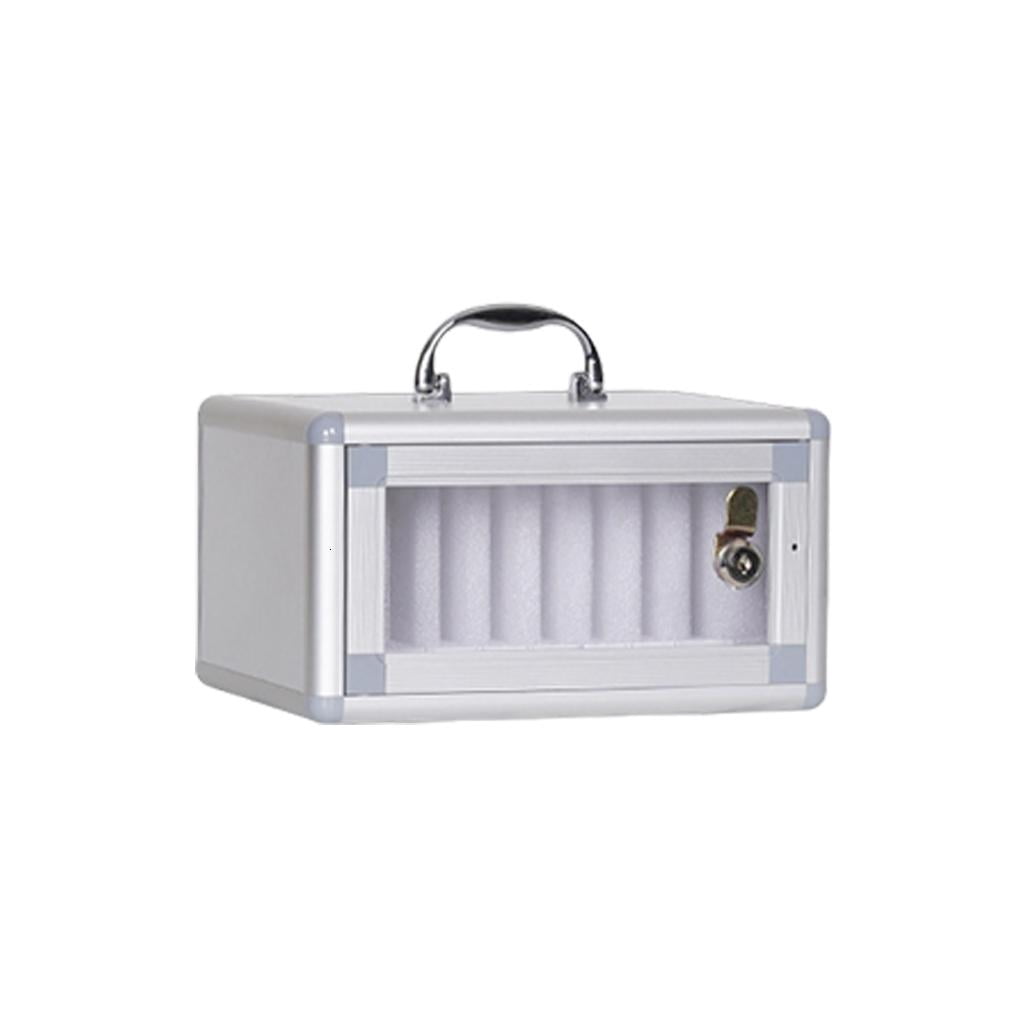 AOOOWER Lockable Clear Door Phone Storage Cabinet Wall Mounted Aluminum ...