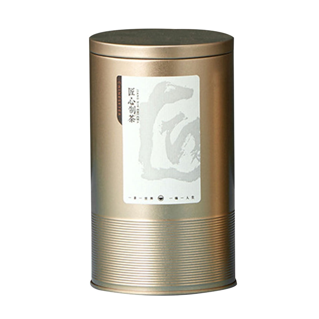 AOOOWER Loose Tea Herbs Stashes Jar Tea Container Gift Box Metal Tea ...
