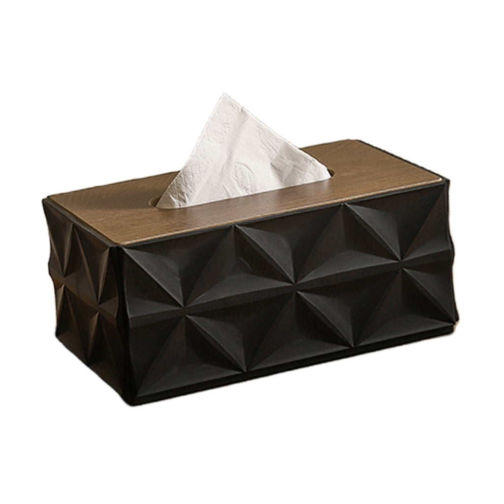 AOOOWER Luxury Home Accessory Wooden Tissue Box Container For Living ...