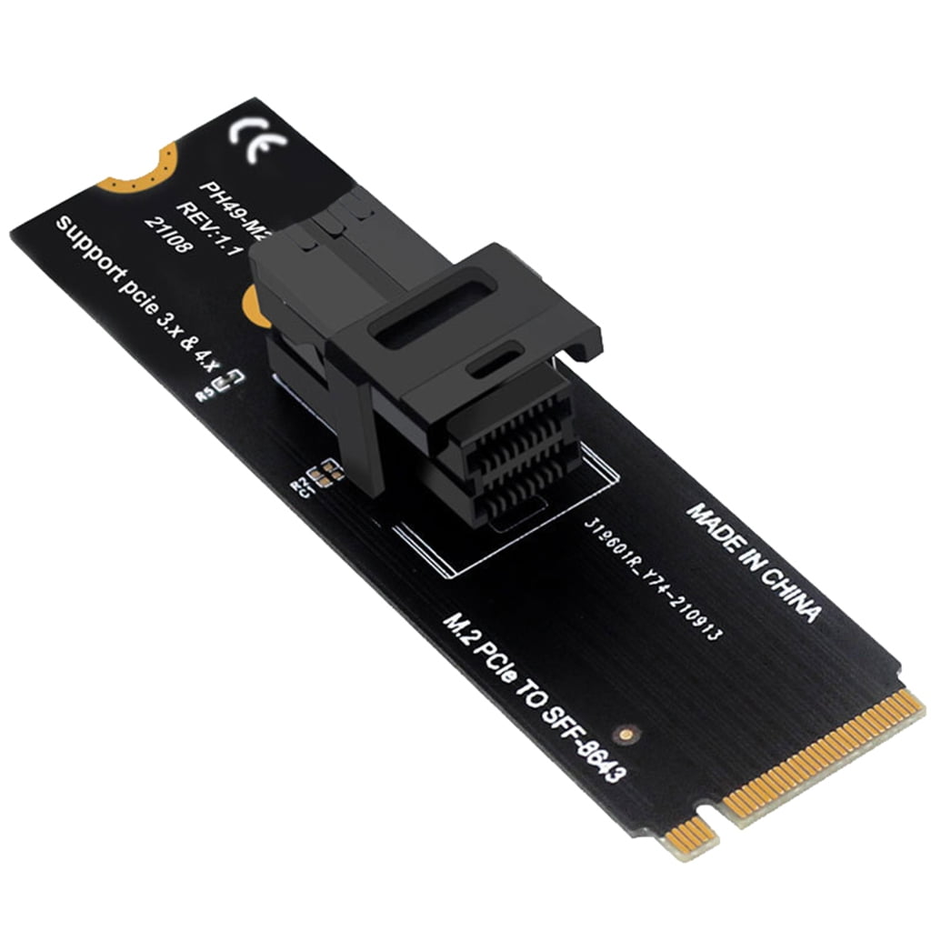 AOOOWER M.2 PCIE Expansion Card PCIe To SFF8643 SFF-8639 Hard Disk Adapter Card - Walmart.com
