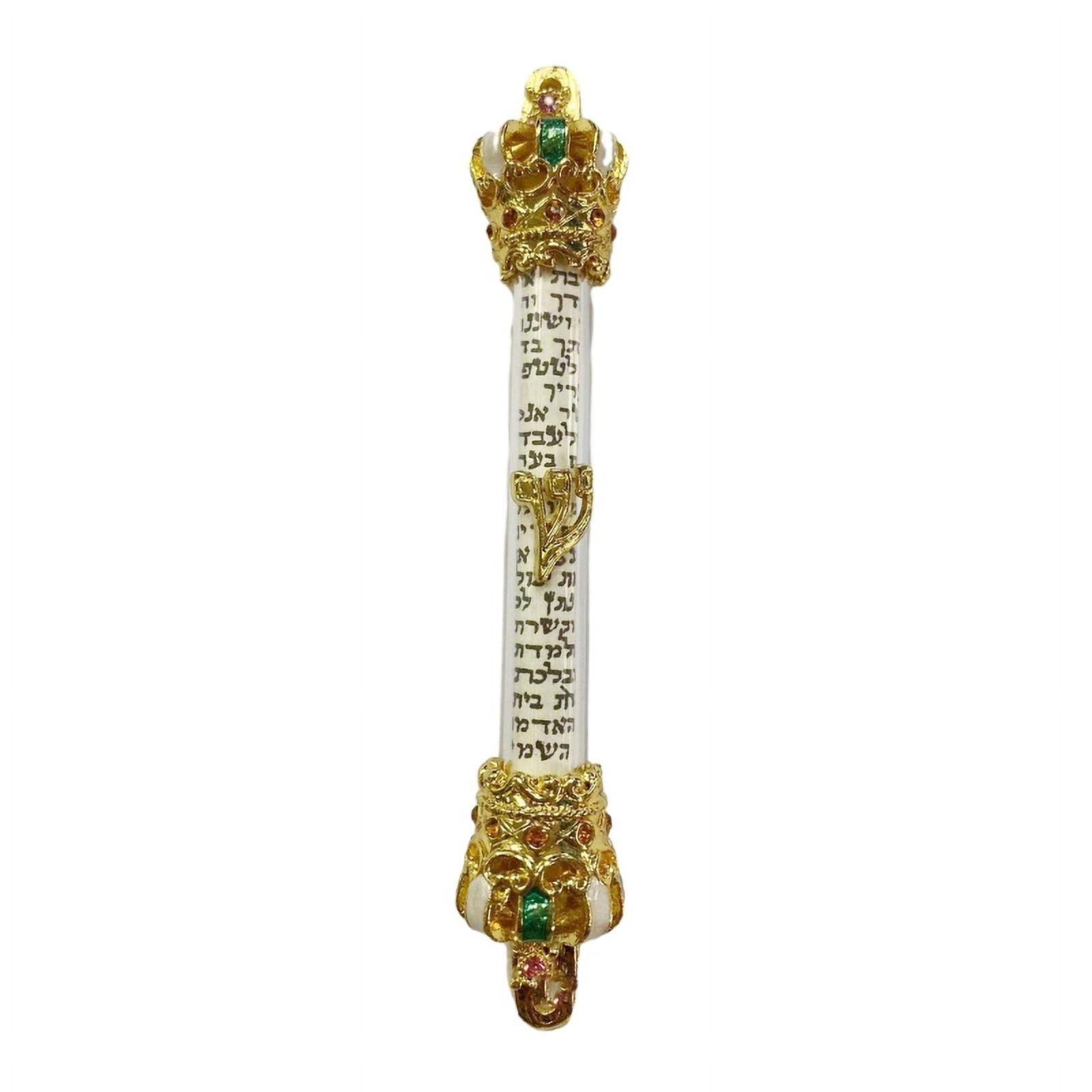 AOOOWER Mezuzah Door Jewish Metal Mezuza Gift Religious Scroll Home ...