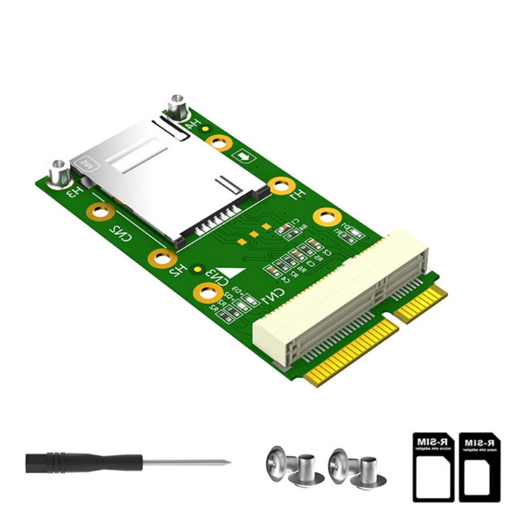 AOOOWER Mini PCIE 3G/4G Module to Mini PCIE Adapter Supports WWAN LTE ...