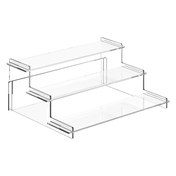 AOOOWER Modern 3 Tiered Clear Shelf For Fragrances Display Decorative ...