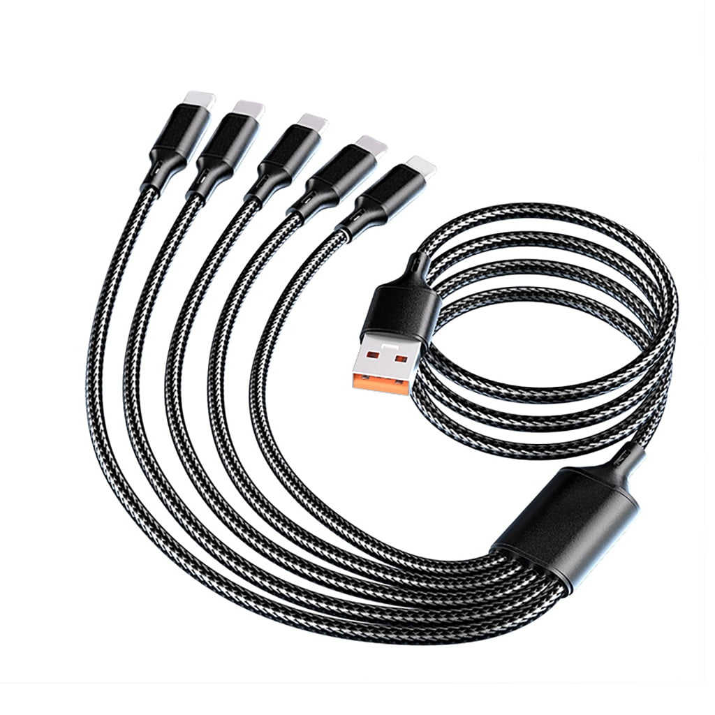 AOOOWER MultiDevice USB To USB C Charging Cable Supports Up To 5Devices ...