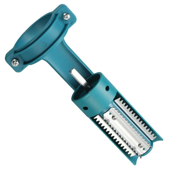 AOOOWER Multiple Row Serrated Stainless Steel Fish Scale Remover Drill ...