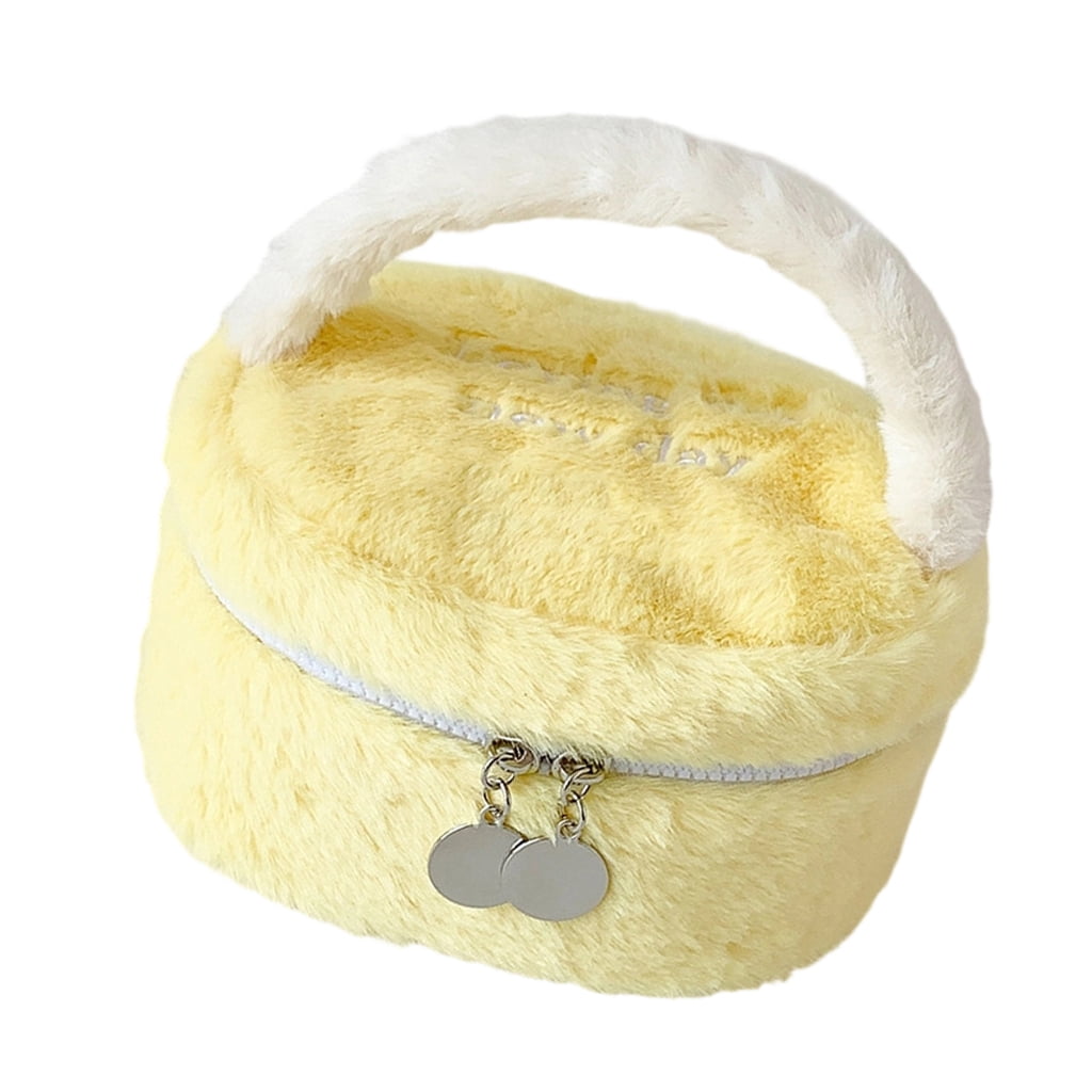 AOOOWER Multipurpose Plush Travel Cosmetic Case With Sturdy Handles ...