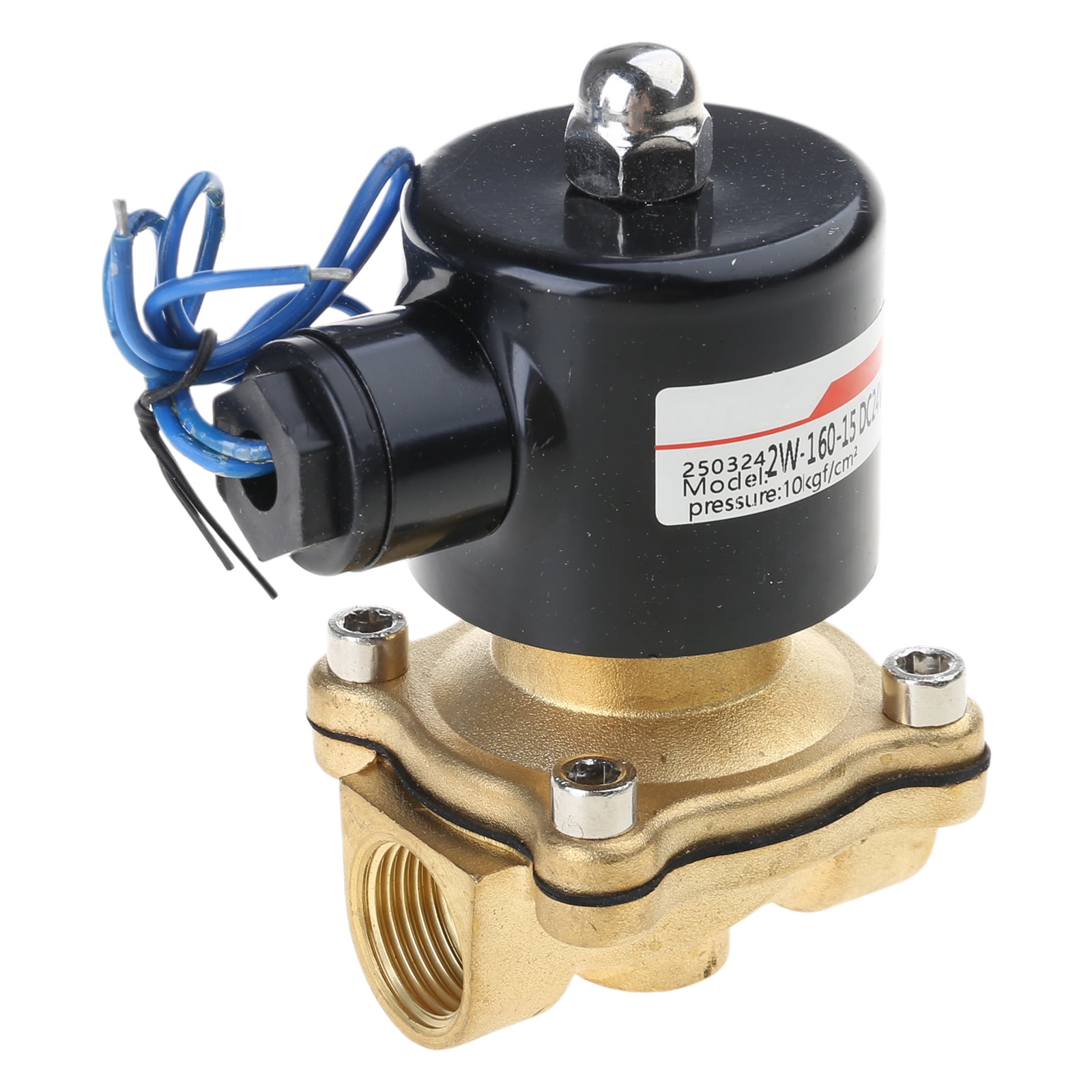 AOOOWER Normally Closed Solenoid Valve DC12V 24V Pneumatic DN8/10/15/20/25 for Water Oil ...