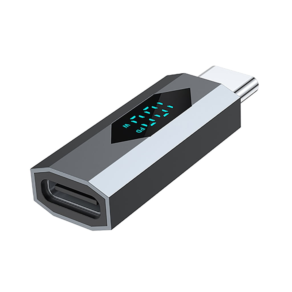 AOOOWER OTG Adapters PD100W Digital Display USB Type C Male to Type C ...