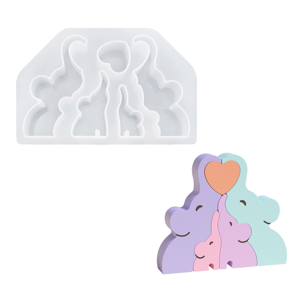 AOOOWER Ornament Plaster Mold Animal Theme Silicone Candle Mold ...