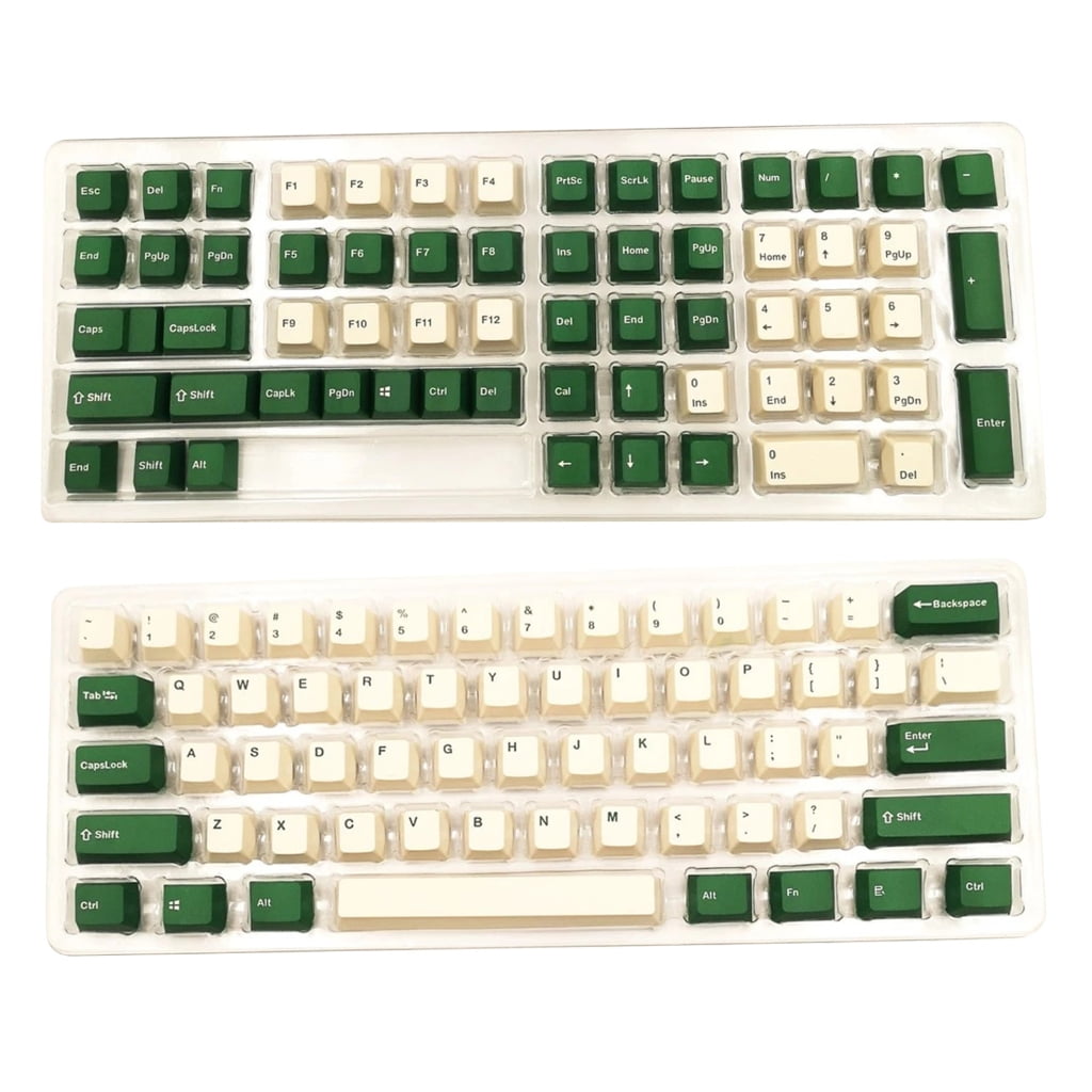 AOOOWER PBT Keycaps Full Set Two Color Double Shot Heat Sublimated ...