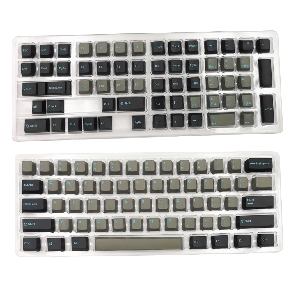 AOOOWER PBT Keycaps Full Set Two Color Double Shot Heat Sublimated ...
