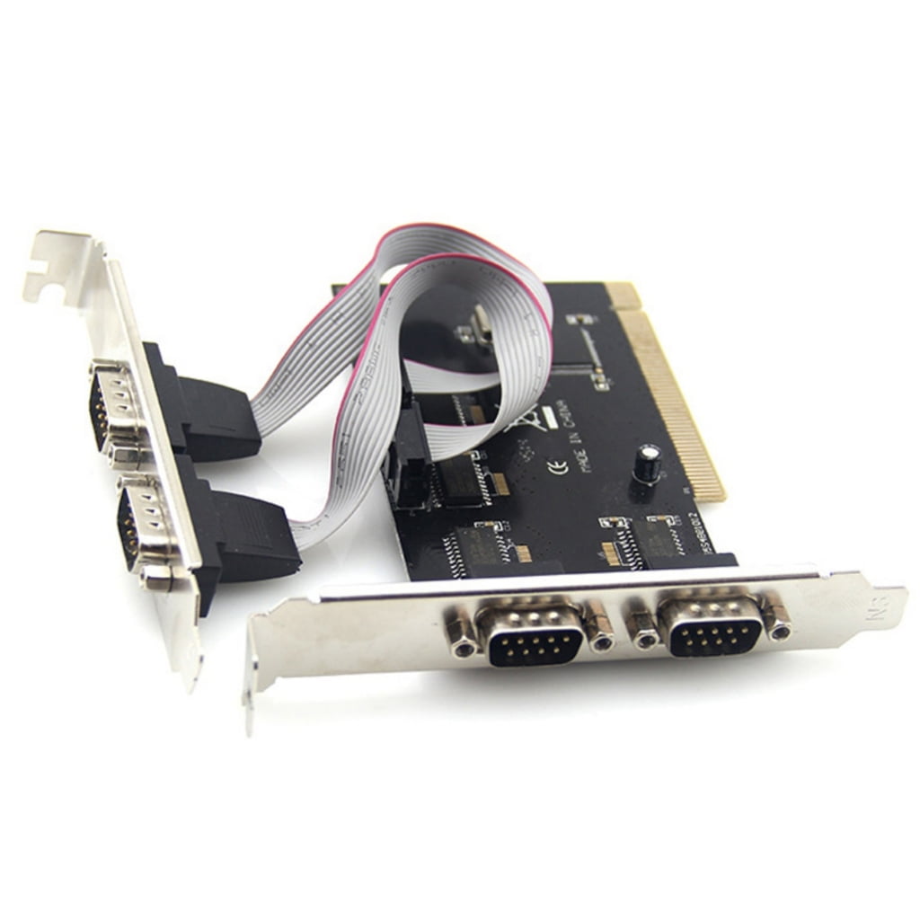 AOOOWER PCIE COM to 4 Port RS232 Serial Port Card PCIE to 4 Expansion ...
