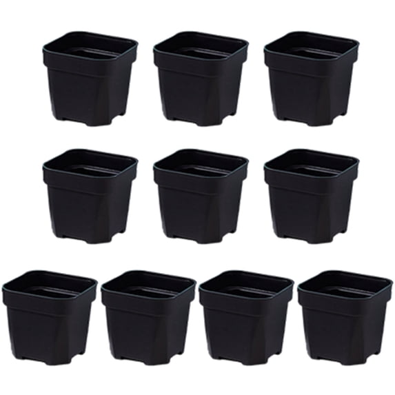 AOOOWER Pack Of 10 Piece Plastic Plant Pots For Succulents With ...