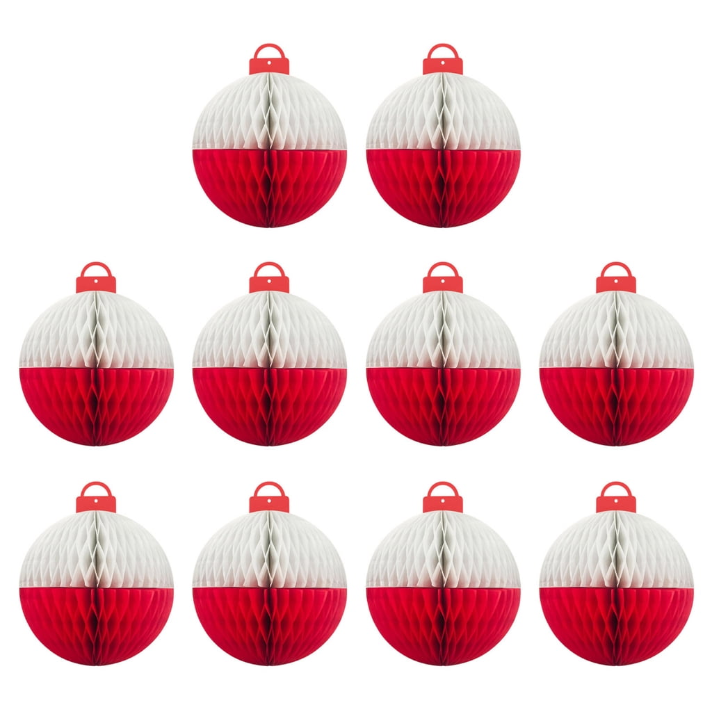 AOOOWER Pack of 10 Paper Bobber Honeycomb Balls Hangings for Fishermen ...