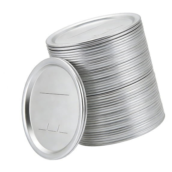 AOOOWER Pack of 60 Mason Jar Lids with Writeable Surfaces for Dates ...