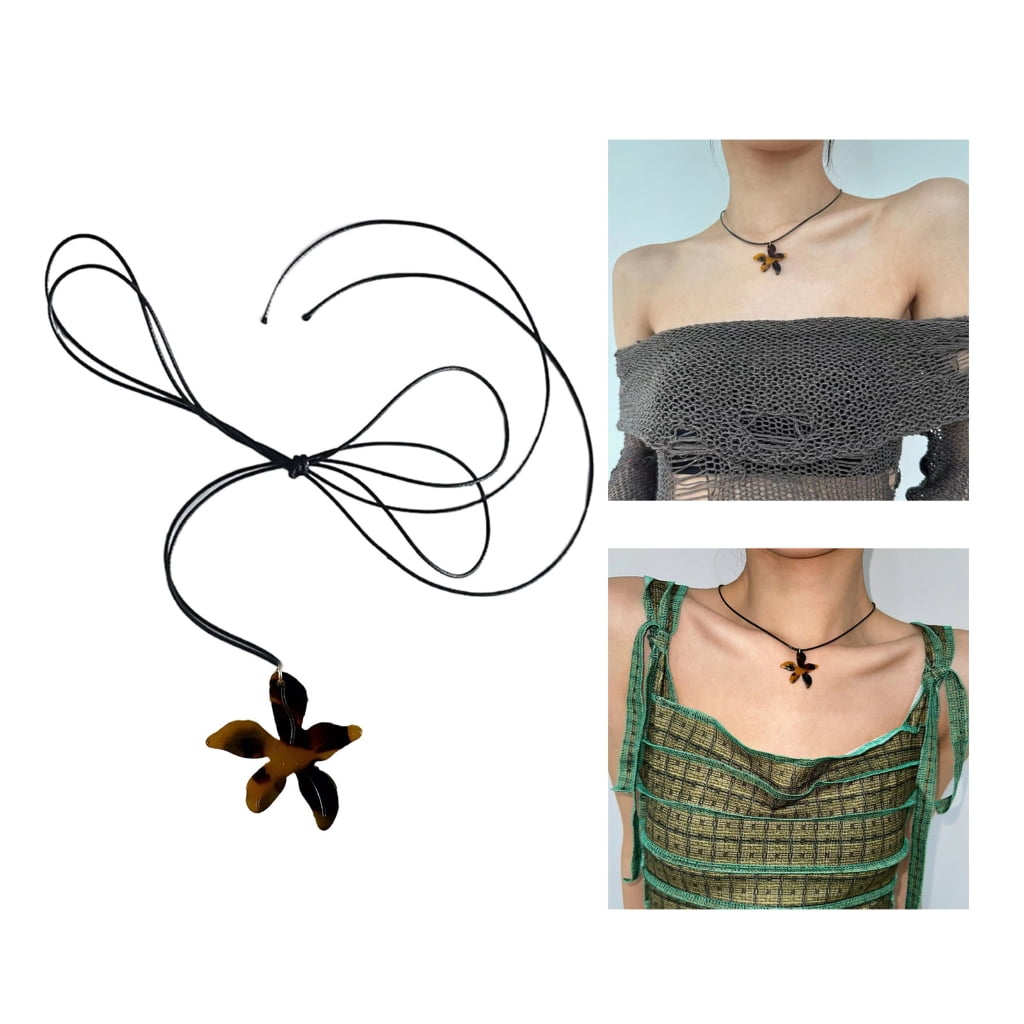 AOOOWER Pendant Necklaces Adjustable Long Chain Trend Jewelry ...