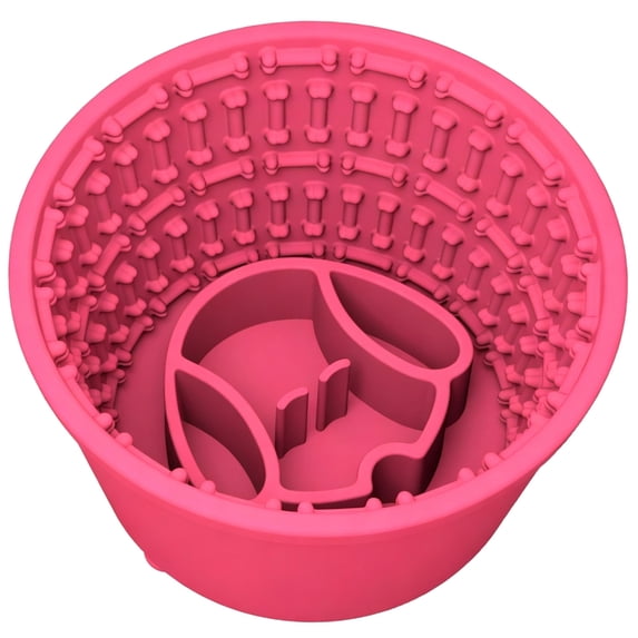 AOOOWER Pet Slow Feeder Dog Lick Bowl With Raised Pattern To Encourage ...