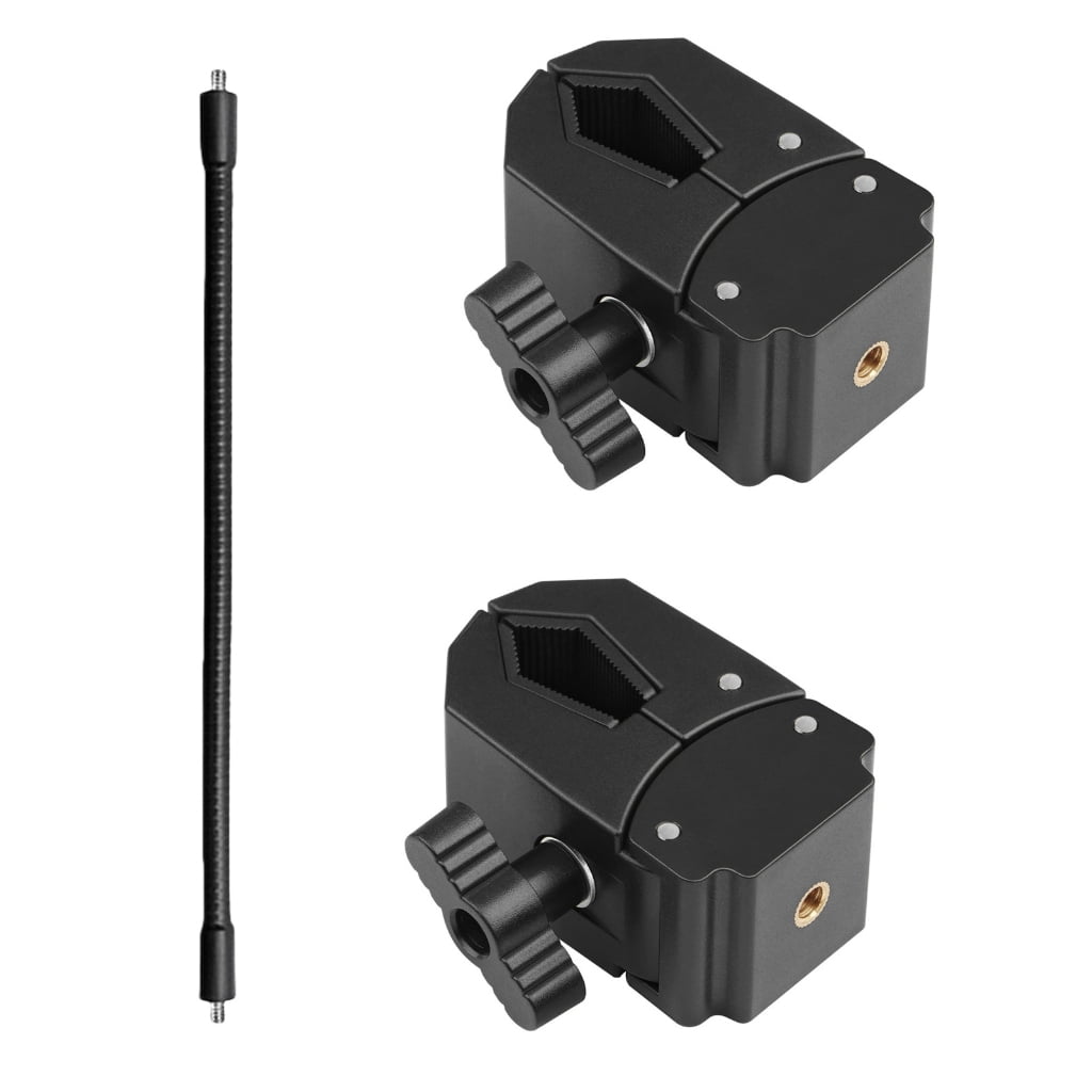AOOOWER Photography Flexible Arm Double Strong Clamp Outdoor Mount ...