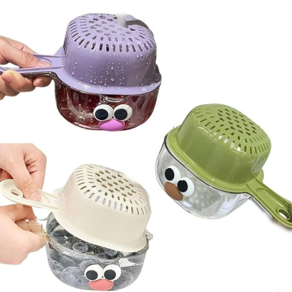 AOOOWER Plastic Draining Basket with Comfortable Handle for Efficient ...